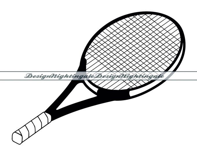 Tennis Racket SVG, Racket PNG, Racket Dxf, Racket Clipart, Tennis ...