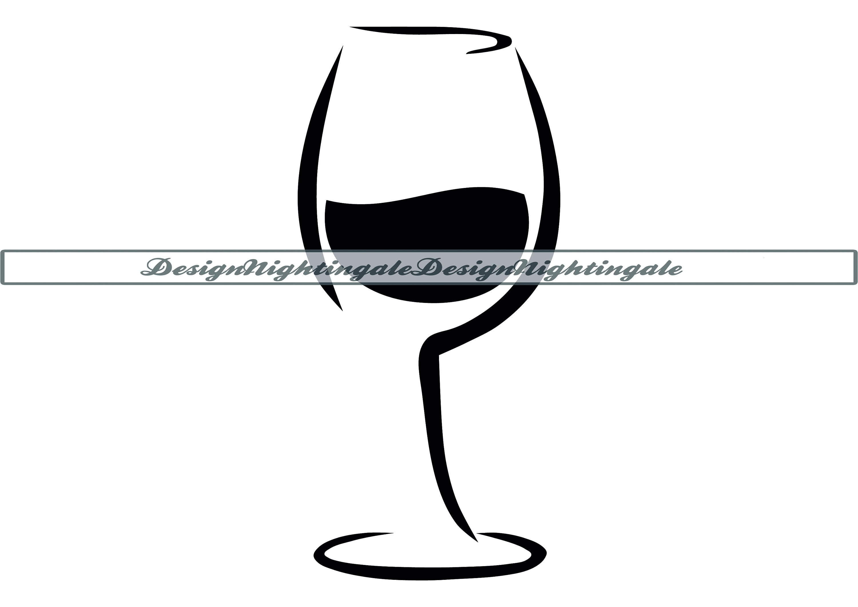 Stylized Wine Glass Svg Wine Glass Svg Wine Svg Wine Etsy Australia