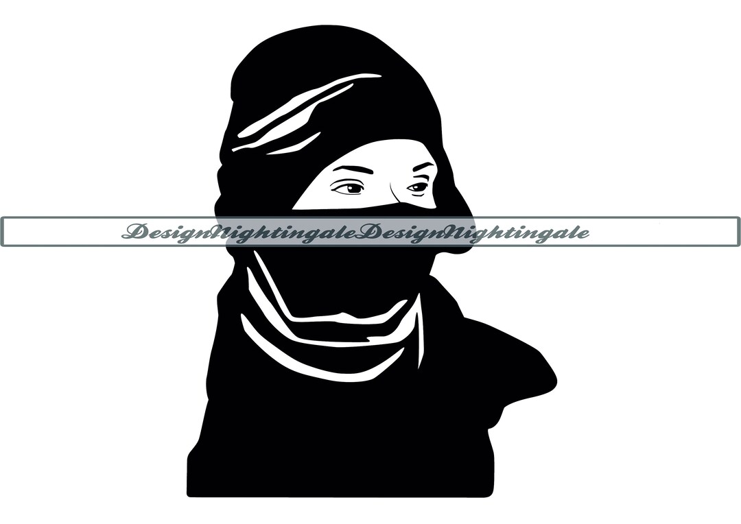 Muslim Woman 3 SVG, Hijab SVG, Islam Svg, Hijab Clipart, Hijab Files ...