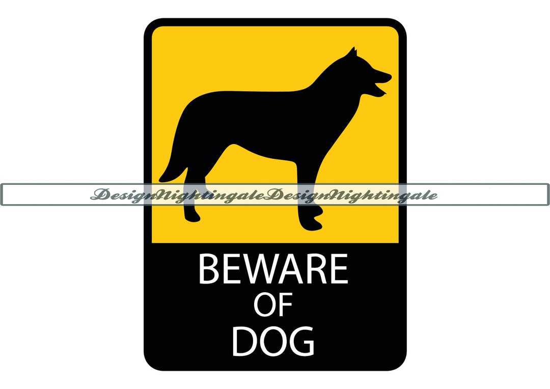 Beware of Dog SVG, Dog Warning SVG, Beware of Dog Clipart, Beware of ...