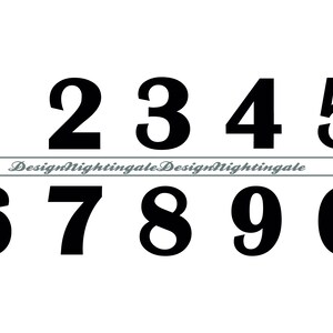 Numbers SVG, Numbers Clipart, Numbers Files for Cricut, Numbers Cut ...