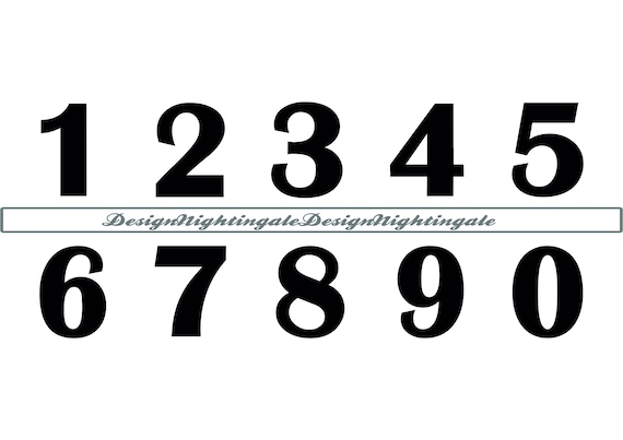 Numbers SVG Numbers Clipart Numbers Files for Cricut - Etsy