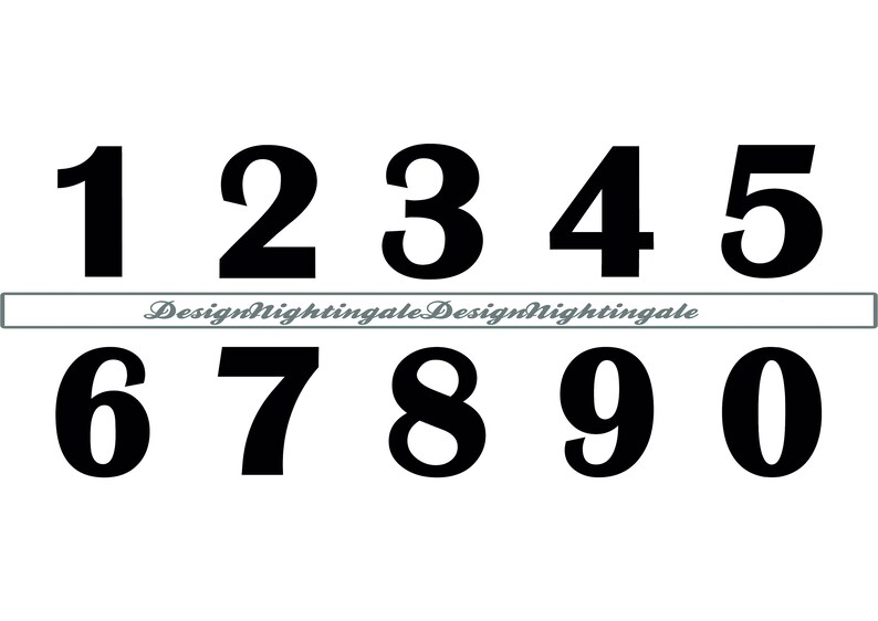 Numbers SVG Numbers Clipart Numbers Files for Cricut - Etsy