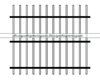 Prison Svg, Jail Svg, Jail Bars SVG, Prison Clipart, Prison Files for ...
