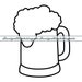 Beer Outline SVG, Beer Mug SVG, Beer SVG, Beer Mug Clipart, Beer Files ...