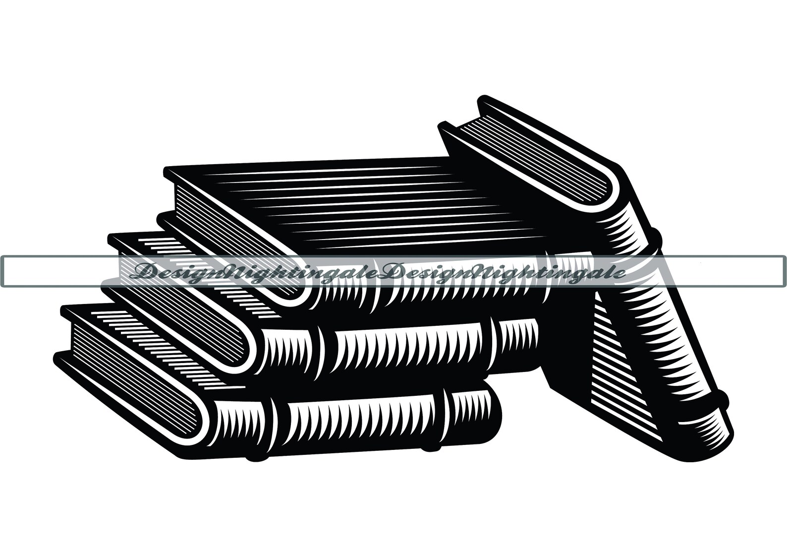 Stack of Books 2 SVG Pile of Books SVG Books SVG Books - Etsy