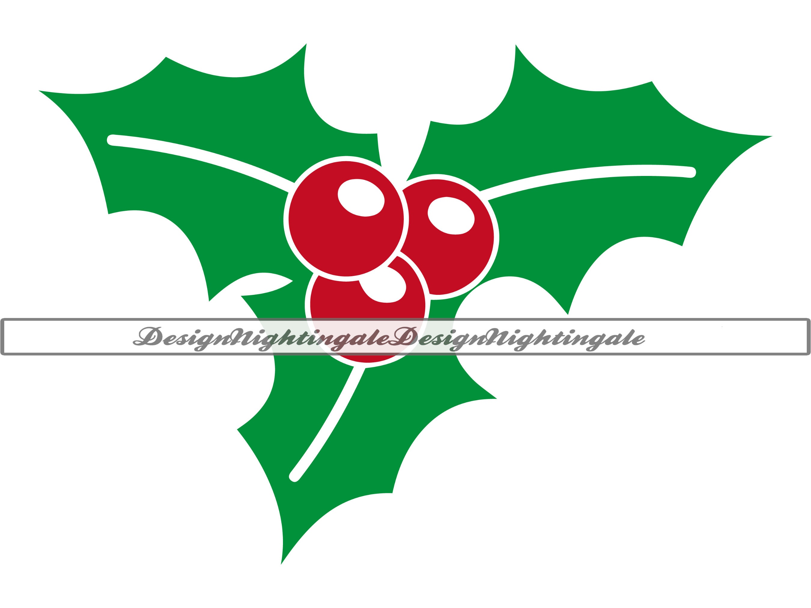 Christmas Holly 2 SVG, Holly Berry SVG, Holly Leaves SVG, Clipart ...
