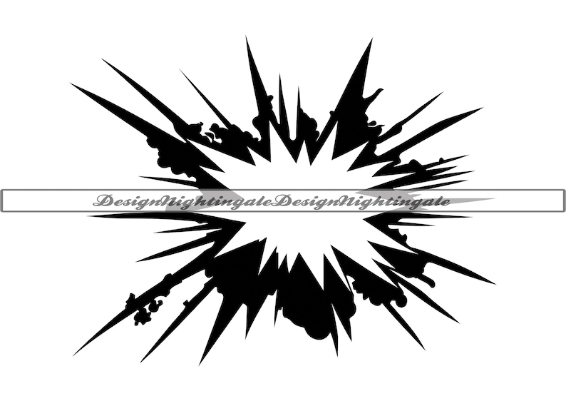 Cartoon Explosion SVG, Comic Book Boom Clipart (digital Files) - Etsy