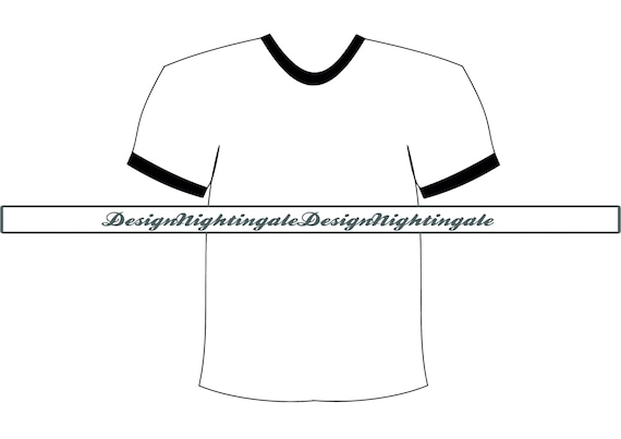 T-shirt Outline 4 SVG Shirt SVG T-shirt Clipart Shirt | Etsy