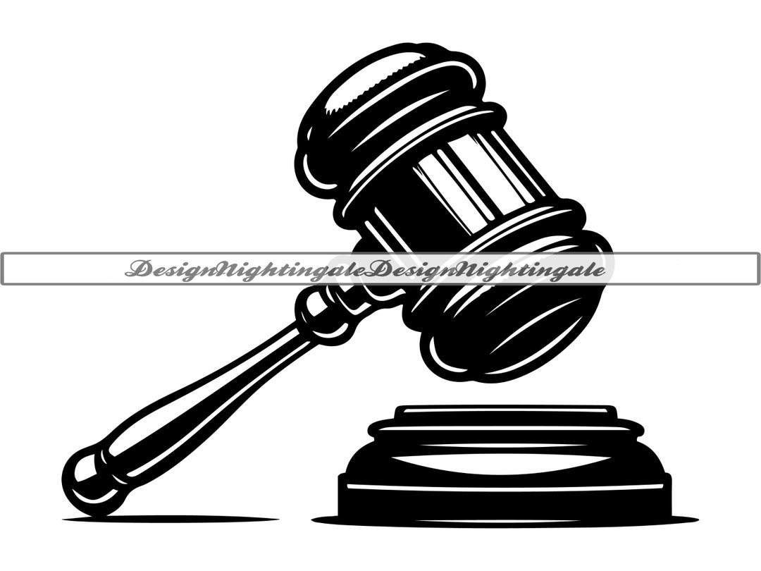 Gavel #2 SVG, Judge Svg, Court Svg, Gavel Clipart, Gavel Files for ...