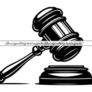 Gavel #2 SVG, Judge Svg, Court Svg, Gavel Clipart, Gavel Files for ...