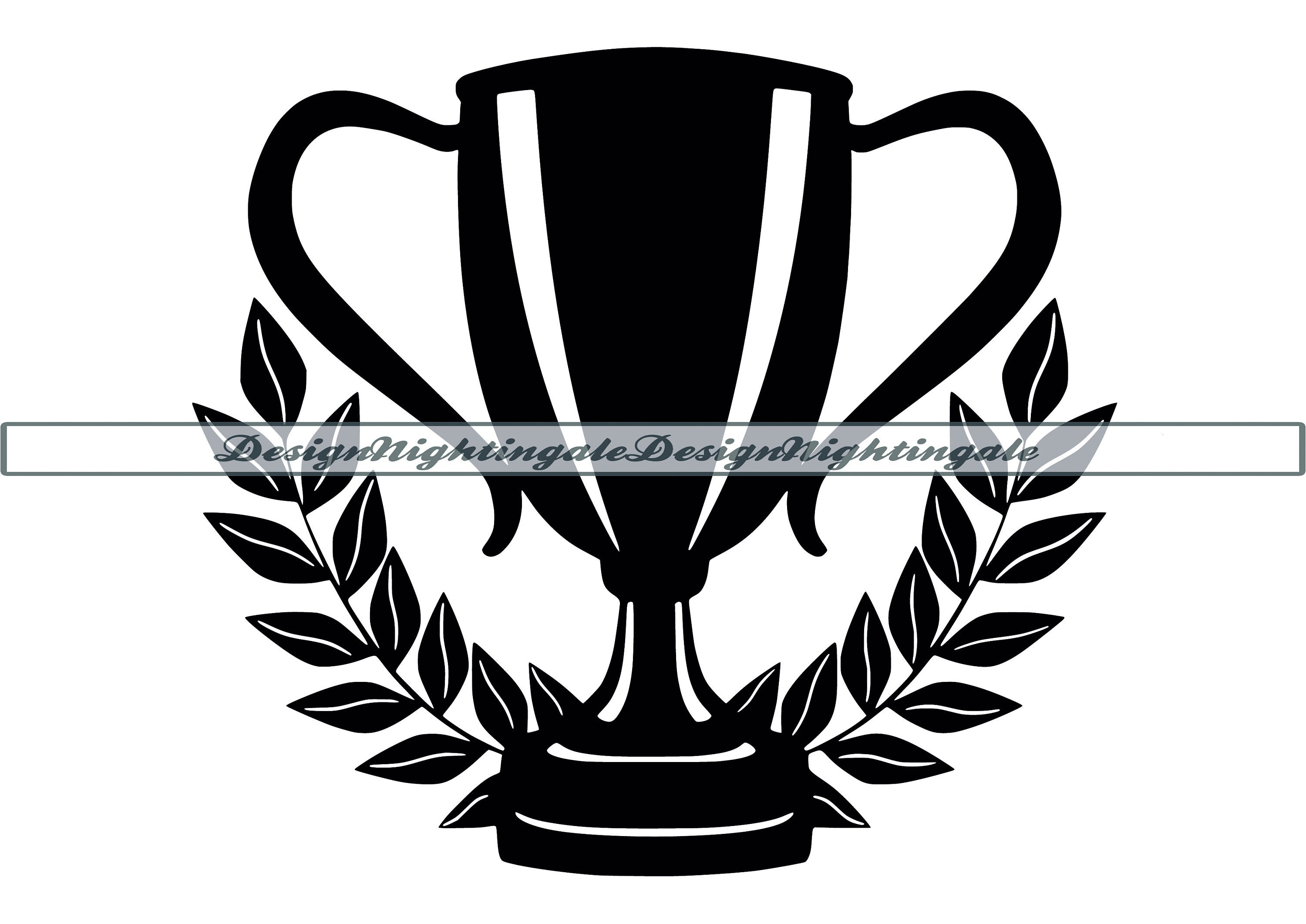 Laurel Trophy SVG Award SVG Prize SVG Trophy Clipart - Etsy Canada
