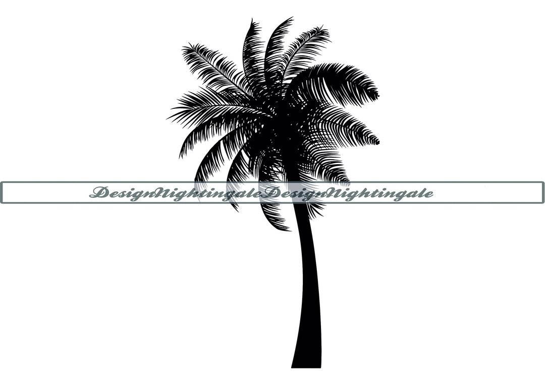 Palm Tree #3 SVG, Tropical Tree SVG, Island Tree Svg, Palm Tree Clipart ...