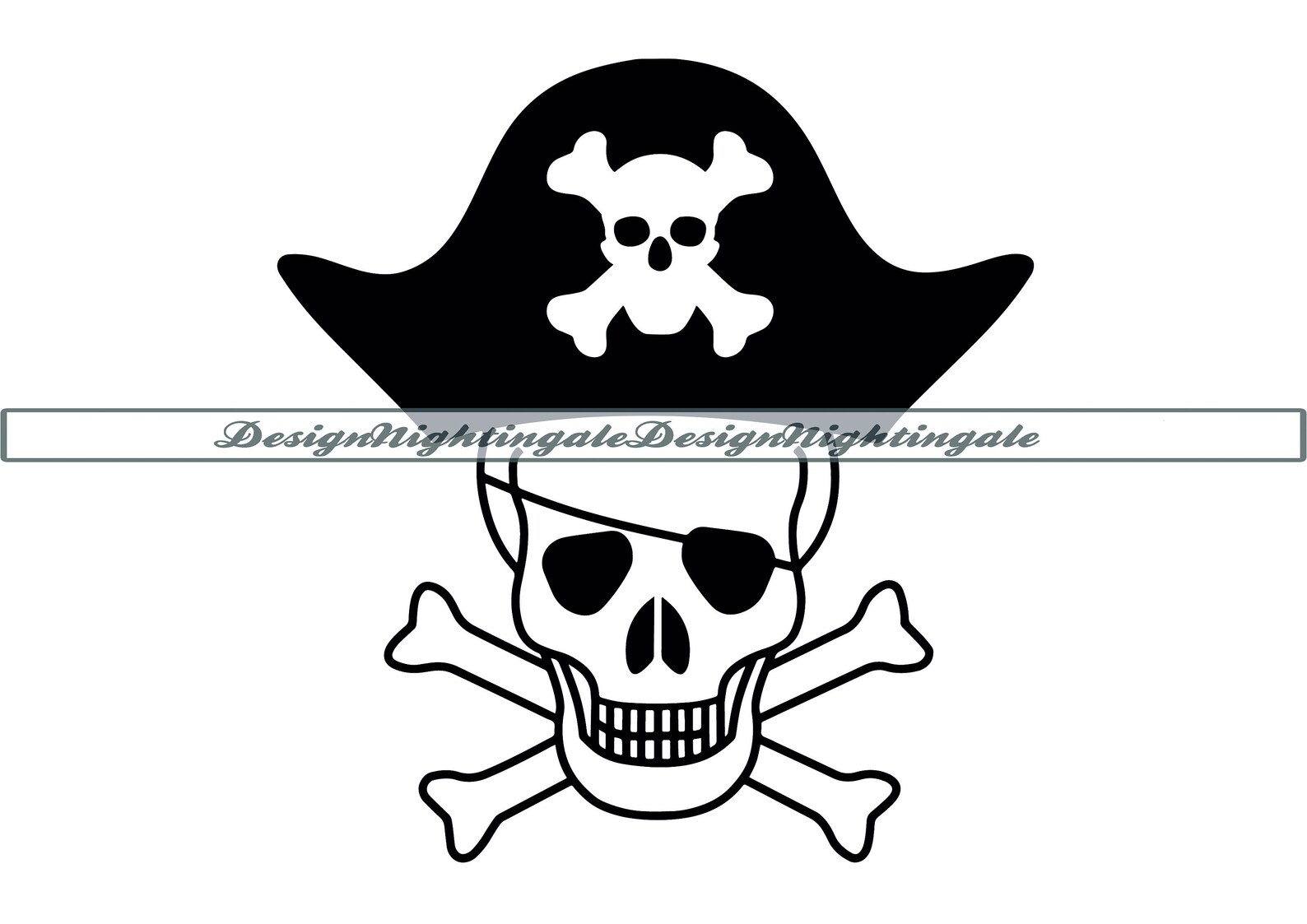 Pirate Skull SVG Pirate SVG Skull SVG Pirate Skull Clipart - Etsy