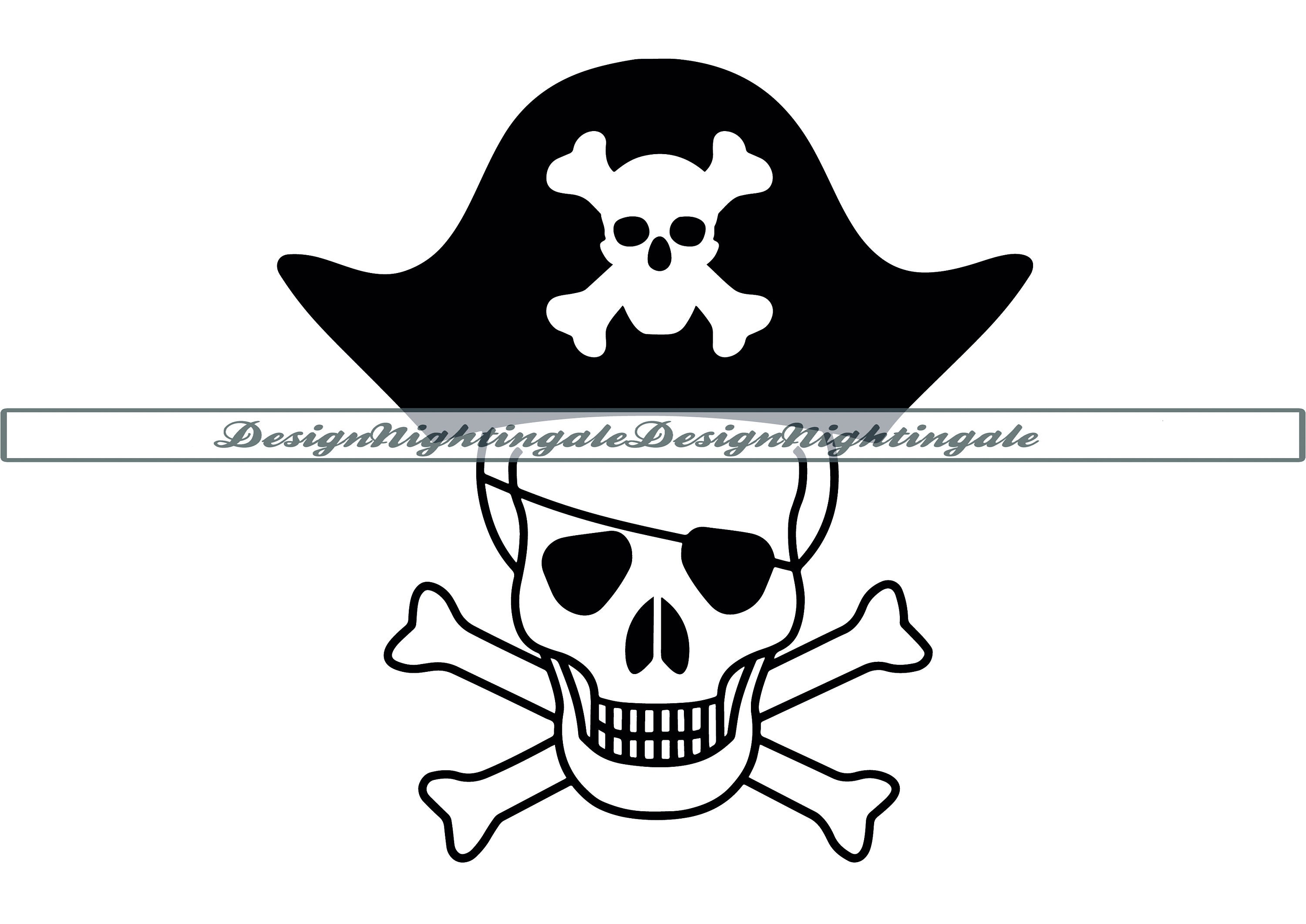 Pirate Skull SVG Pirate SVG Skull SVG Pirate Skull Clipart | Etsy