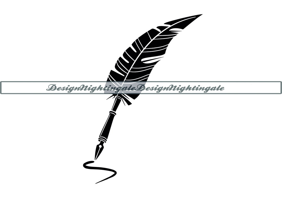Quill SVG, Quill Pen SVG, Feather SVG, Writing Svg, Quill Clipart ...
