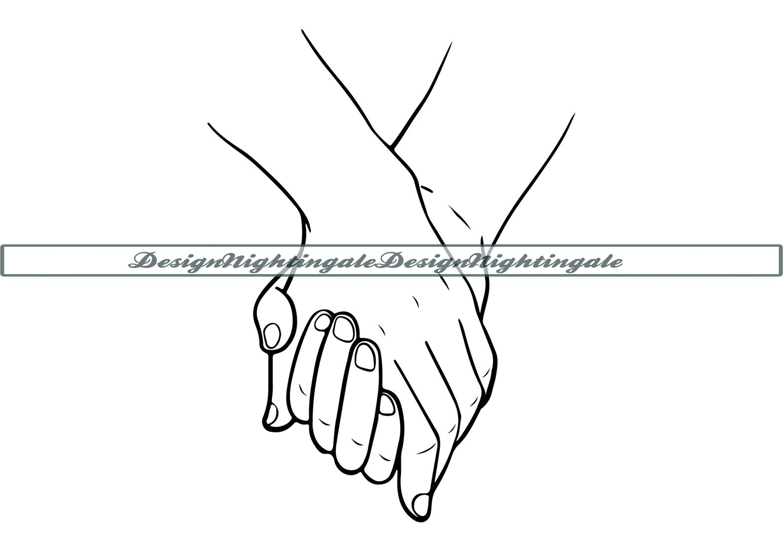 Holding Hands SVG, Couple Hands SVG, Valentines Day SVG, Line Art Hands ...
