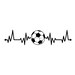Soccer Heartbeat SVG, Soccer Ball Svg, Football Svg, Clipart, Files for ...