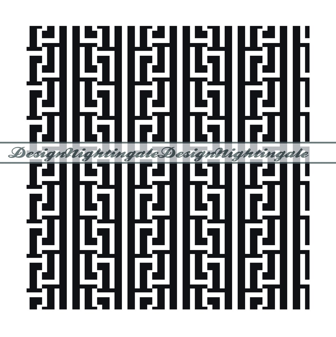 Greek Key Pattern #2 SVG, Meander Pattern SVG, Seamless Pattern, Greek ...