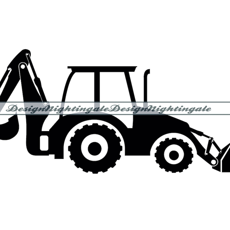 Backhoe Svg - Etsy