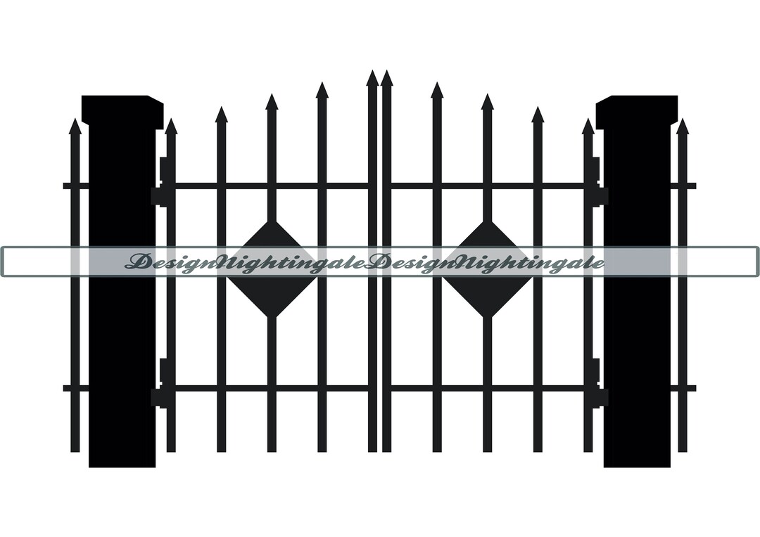 Iron Gate 3 SVG Wrought Iron Gate SVG Iron Gate Clipart - Etsy Hong Kong