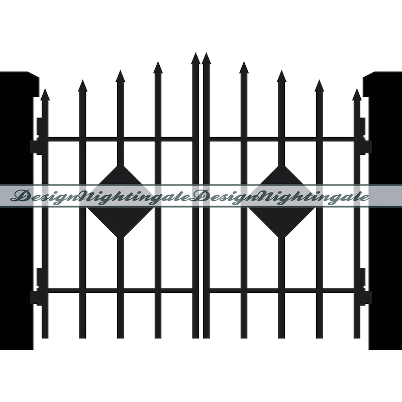 Wrought Iron Gate - Etsy