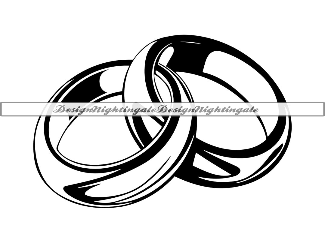 Marriage Rings #2 SVG, Wedding Rings SVG, Wedding SVG, Engagement Ring ...