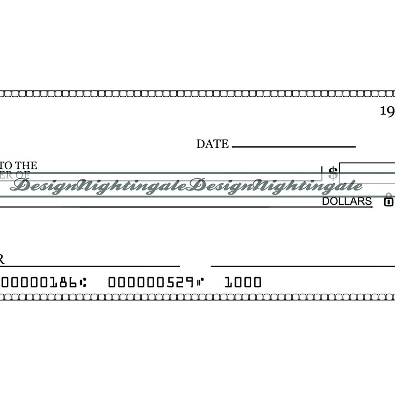 Blank Check Svg - Etsy