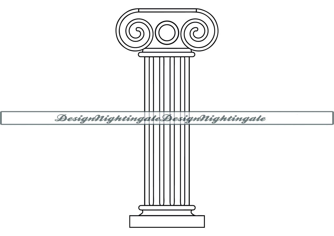 Column 7 SVG Pillar SVG Architecture SVG Column Pillar | Etsy