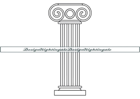 Column 7 SVG Pillar SVG Architecture SVG Column Pillar | Etsy
