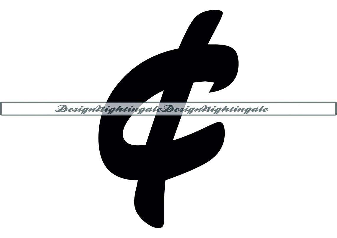 Cent Sign Clipart, Vector Cut Files (svg, Dxf, Png, Eps, Pdf, Jpg) - Etsy