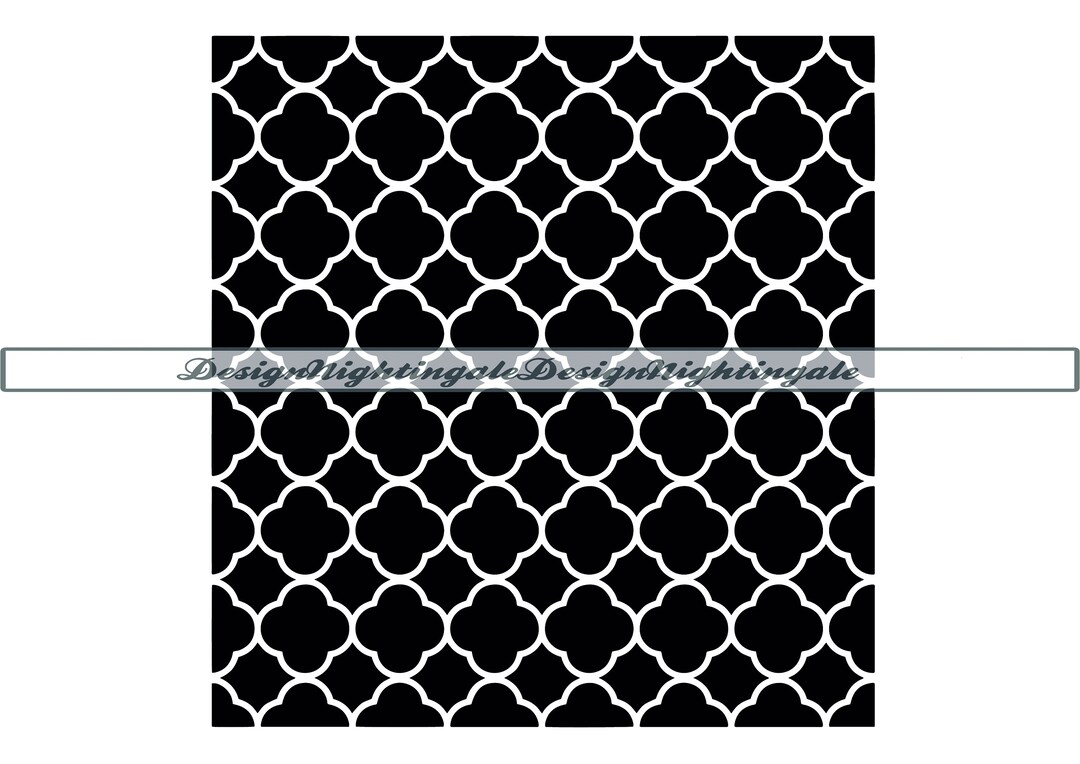 Quatrefoil Pattern #4 SVG, Seamless Quatrefoil Pattern, Moroccan ...