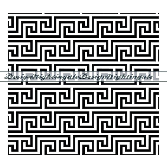 Greek Key Pattern SVG Meander Pattern SVG Seamless Pattern | Etsy