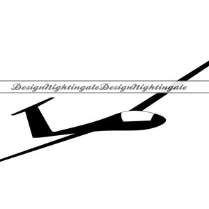 Glider #2 SVG, Plane Svg, Glider Clipart, Glider Files for Cricut ...