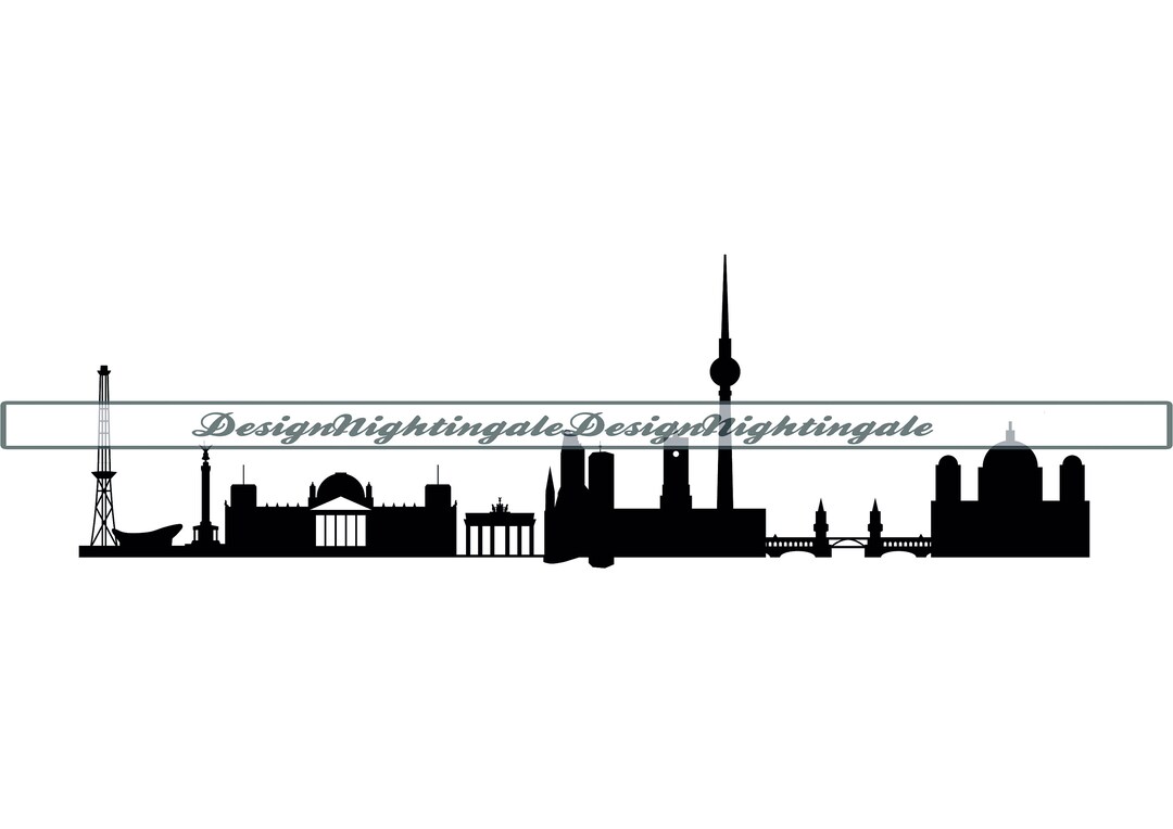 Berlin Skyline SVG, Berlin SVG, City SVG, Cityscape Svg, Berlin Clipart ...