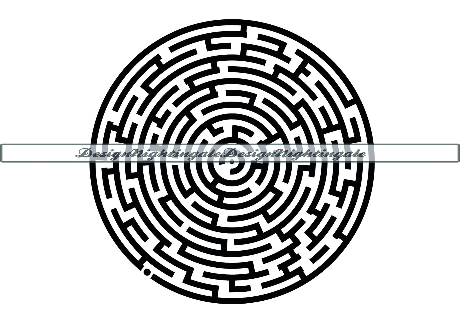 Circle Maze SVG Round Maze SVG Maze SVG Labyrinth Svg Maze | Etsy