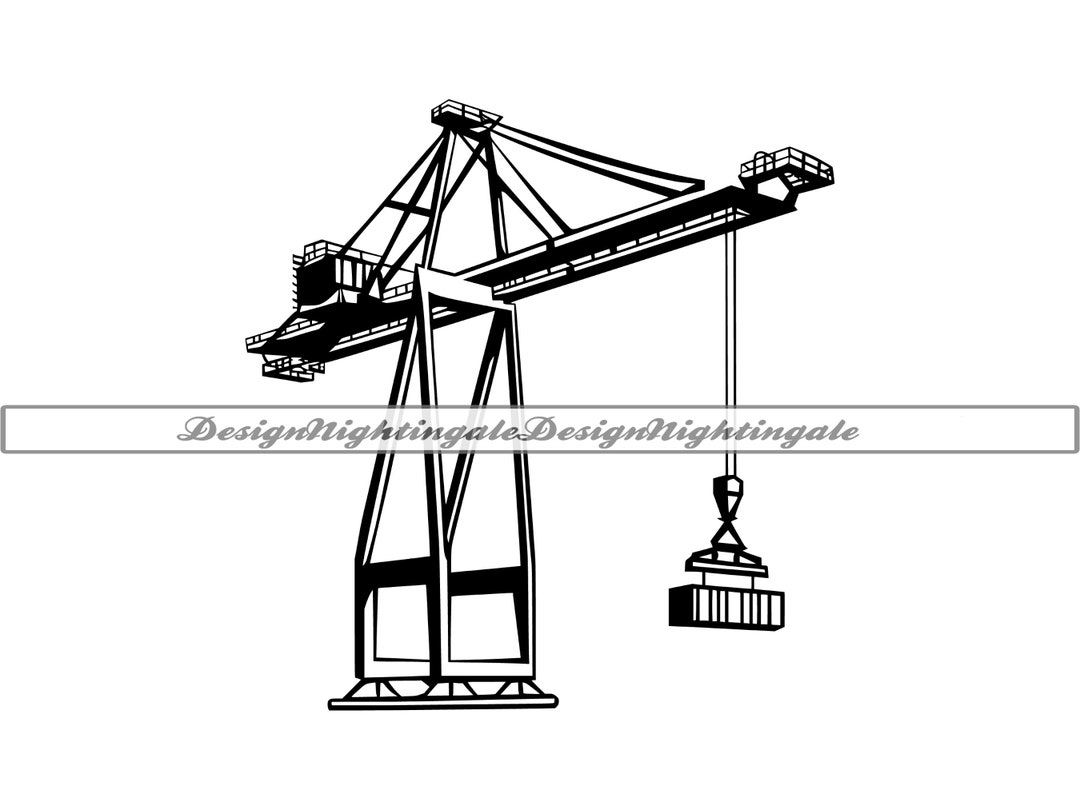 Container Crane SVG, Container Port SVG, Container Terminal SVG ...
