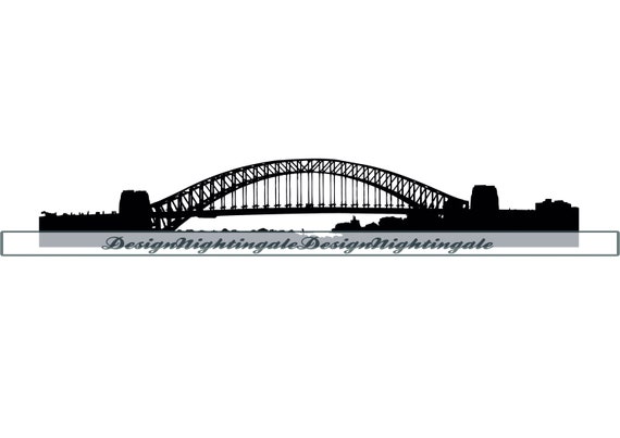 Sydney Cityscape SVG Sydney SVG Harbor Bridge SVG Harbor | Etsy