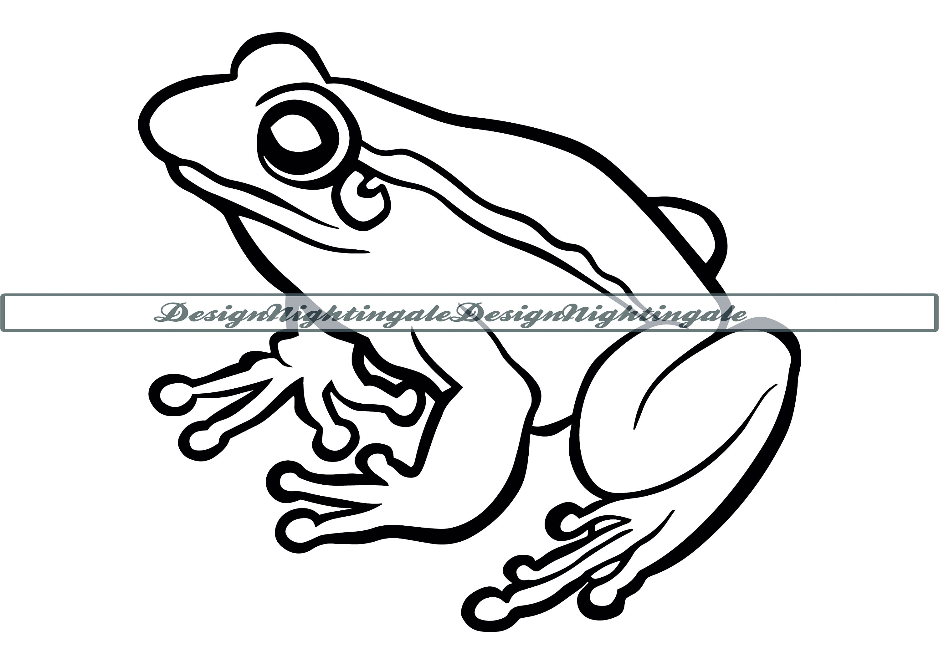 Frog Images Clipart Black And White