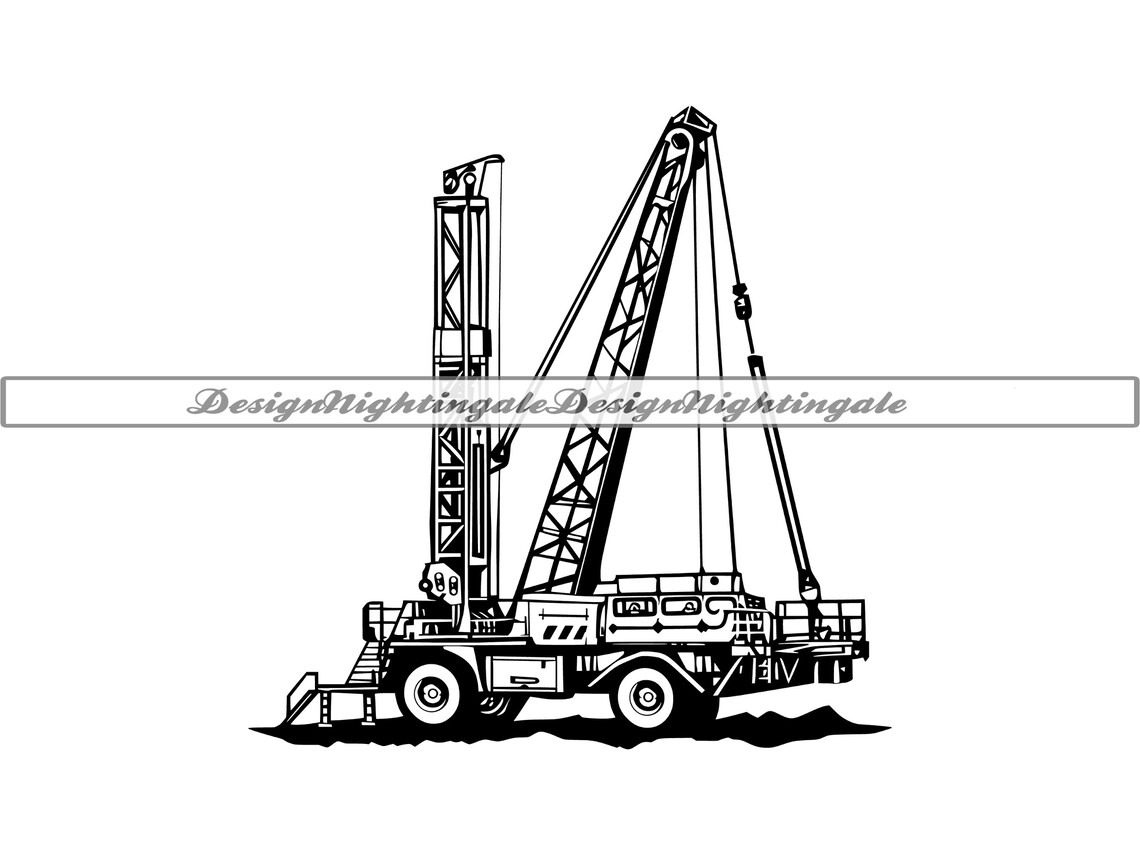Workover Rig SVG, Core Drilling Rig SVG, Oil Rig Svg, Workover Rig ...