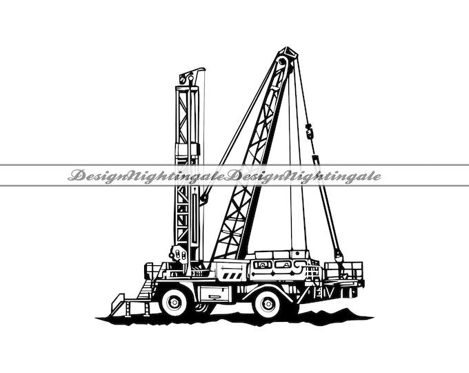 Workover Rig Svg, Oil Rig Svg, Drilling Svg, Workover Rig Png, Workover ...