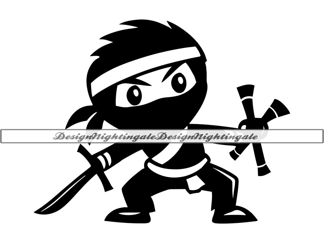 Ninja Boy SVG, Ninja Mascot SVG, Ninja Kid SVG, Ninja Boy Clipart ...