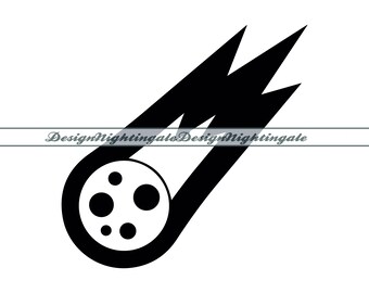 Meteor SVG, Comet SVG, Meteorite SVG, Meteor Clipart, Meteor Files for ...