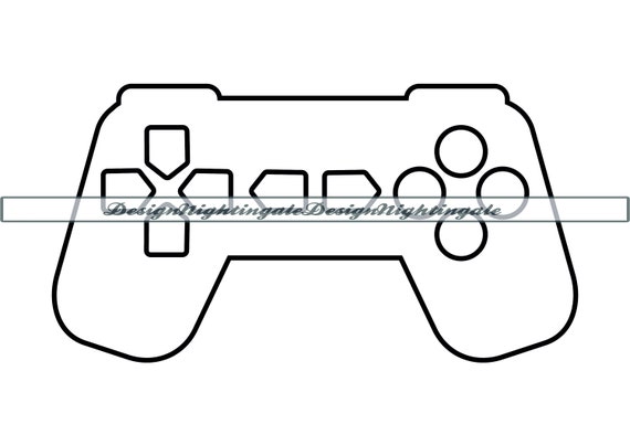 Game Controller Outline SVG Gamer SVG Gaming SVG Game - Etsy Canada