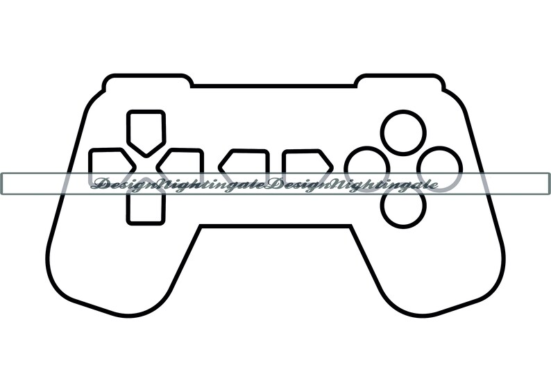 Game Controller Outline SVG Gamer SVG Gaming SVG Game - Etsy France