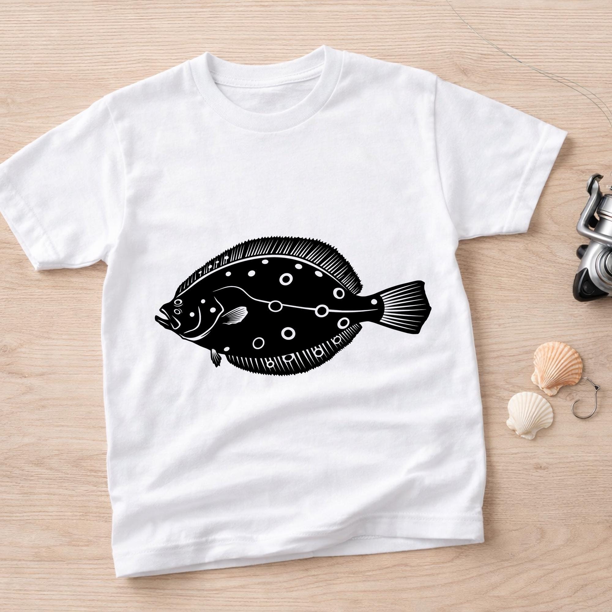 Summer Flounder SVG PNG DXF, Fluke Fish Cut File, Fishing Decor - Etsy ...