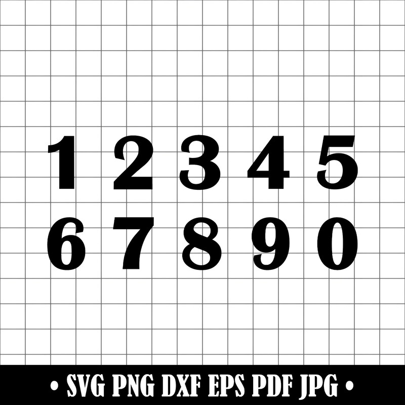 Bold Numbers - Etsy