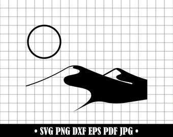 Sand Dunes SVG, Desert Svg, Sand Dunes Clipart, Sand Dunes Files for ...