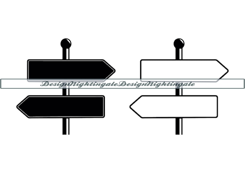 Street Sign 2 SVG Destination Sign SVG Customizable Street - Etsy