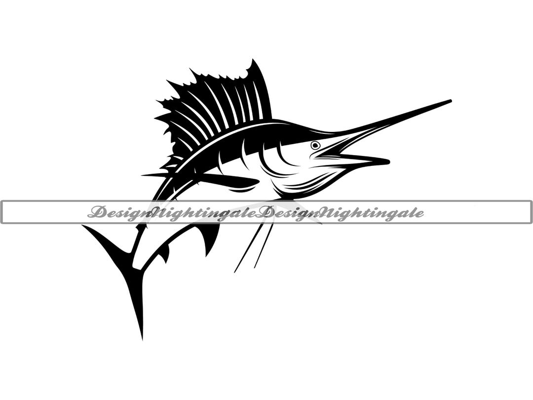 Sailfish SVG, Fish Svg, Fishing Svg, Sailfish Clipart, Files for Cricut ...